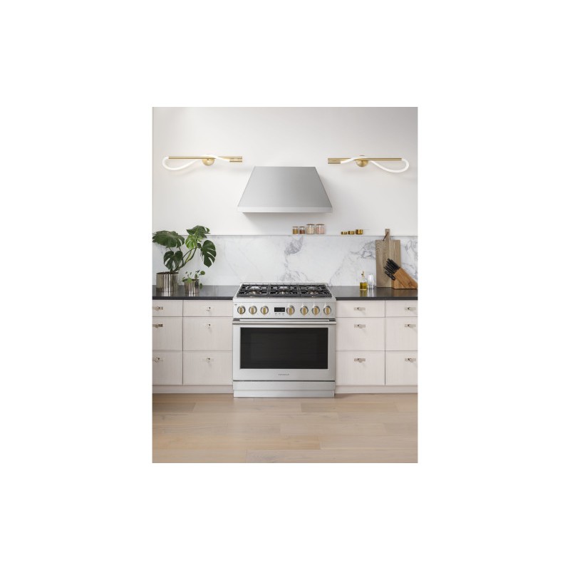 Cocina Ge Monogram A Gas 36" 6Q Acero Inoxidable