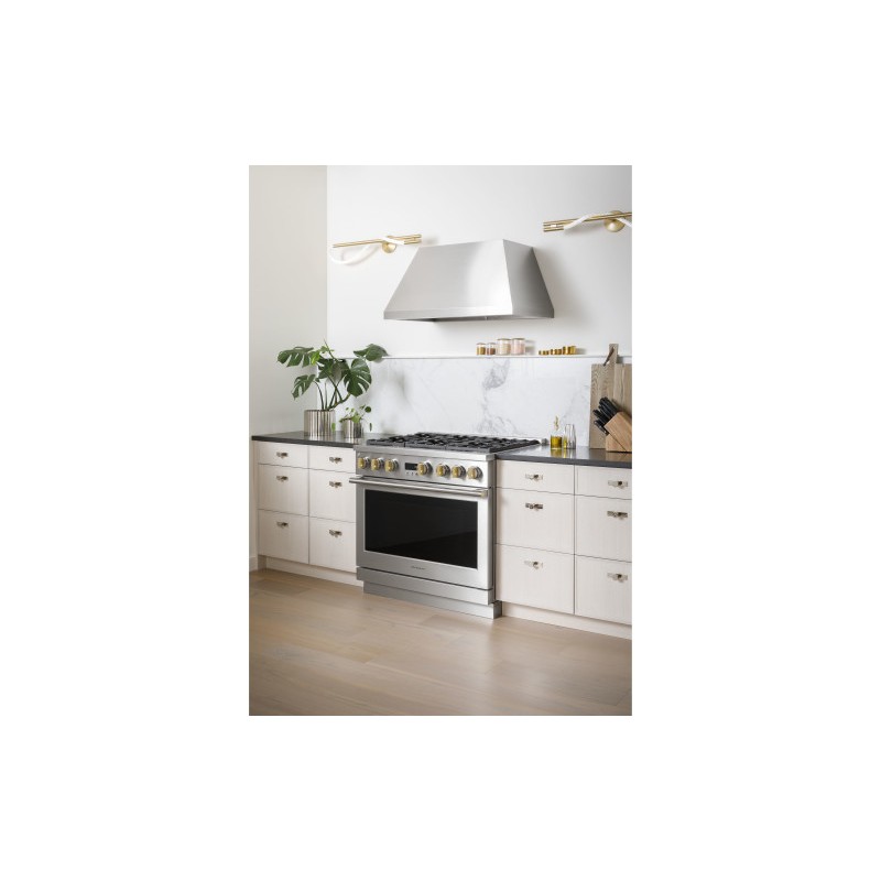 Cocina Ge Monogram Dual Fuel 36" 6Q Acero Inoxidable